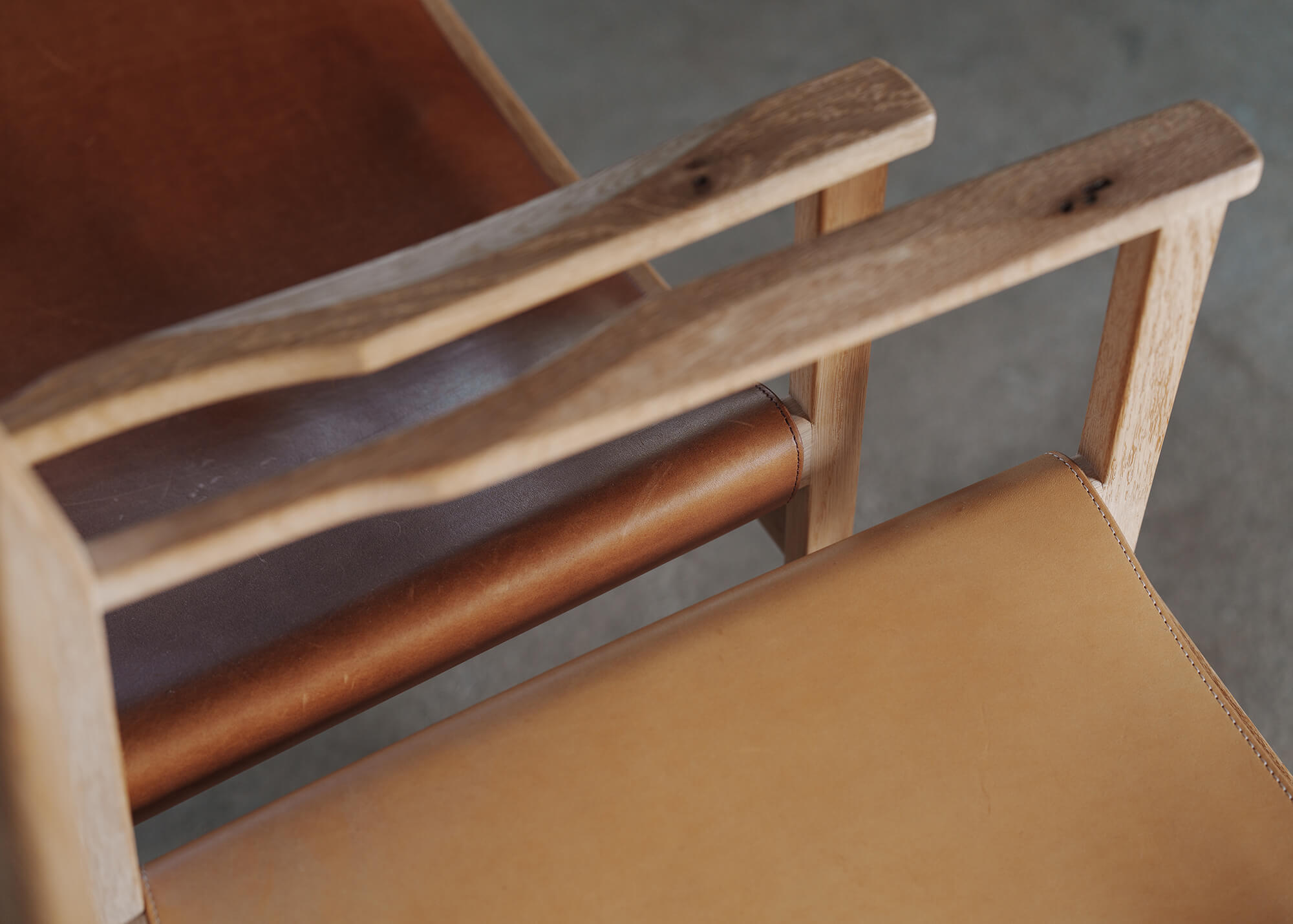 NOOK CHAIR Leather tan｜we architect